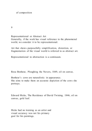 Chapter 4 Describing ArtFormal Analysis, Types, and Styles of | DOCX ...