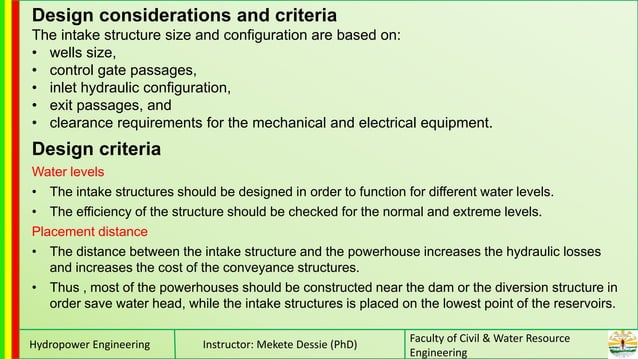 Chapter 4 design of hydropower plants.pdf | Civil Engineering Industry ...