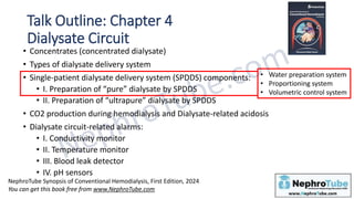 Hemodialysis: Chapter 4, Dialysate Circuit - Dr.Gawad | PDF
