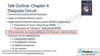 Hemodialysis: Chapter 4, Dialysate Circuit - Dr.Gawad | PDF