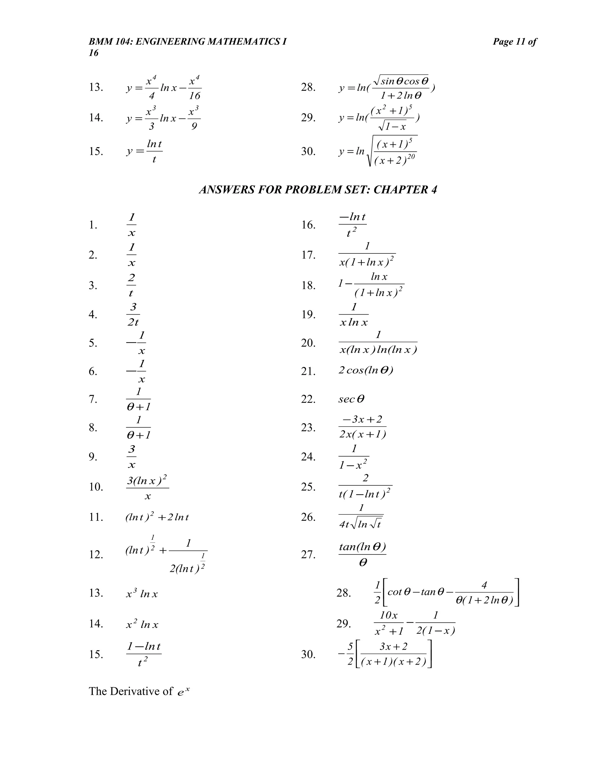 Chapter 4(differentiation) | PDF