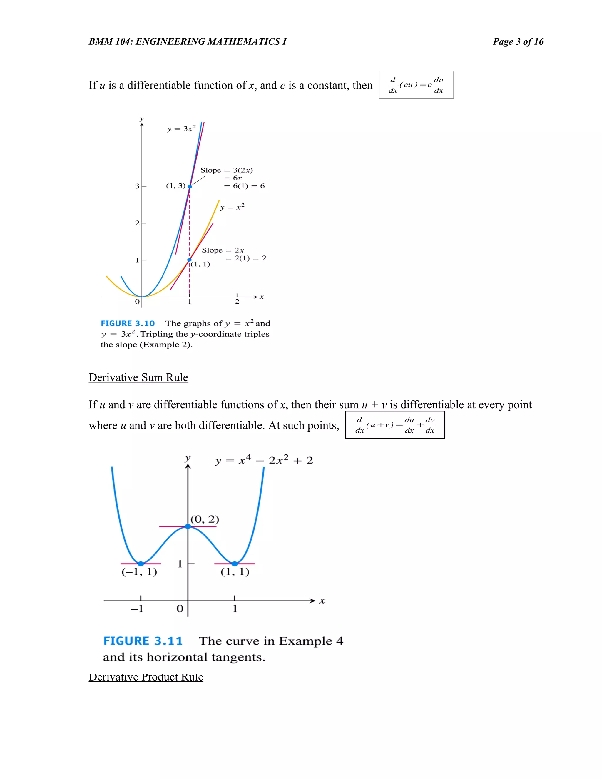 Chapter 4(differentiation) | PDF