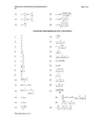 Chapter 4(differentiation) | PDF