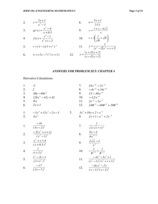 Chapter 4(differentiation) | PDF