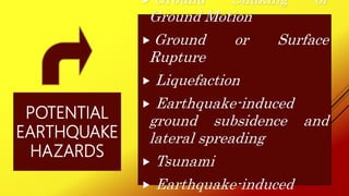 Chapter 4 (earthquake hazards) | PPTX