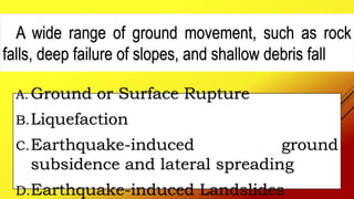 Chapter 4 (earthquake hazards) | PPTX