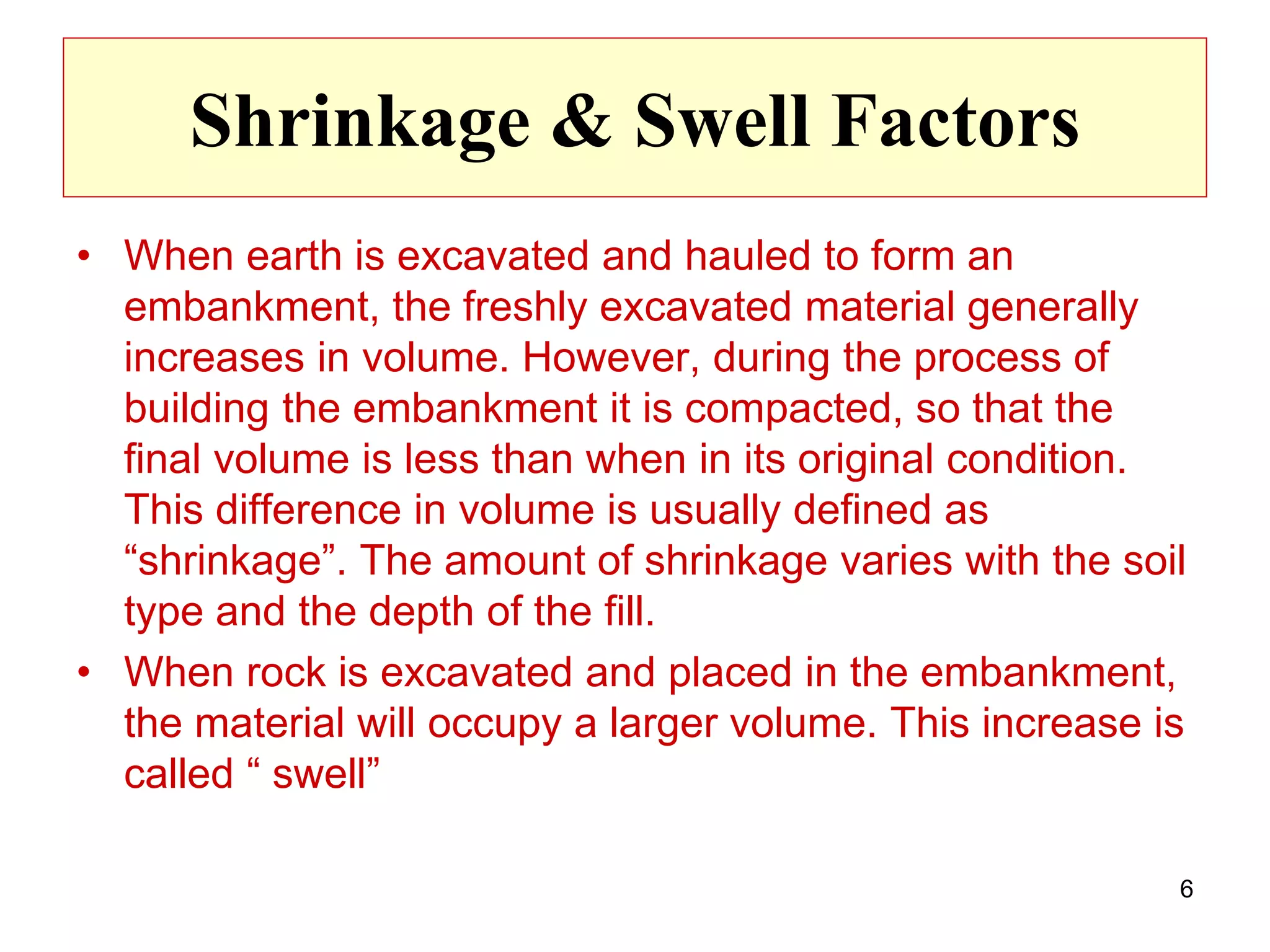 Chapter 4 earth work and quantities new | PPT