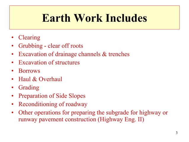 Chapter 4 earth work and quantities new | PPT | Geology | Science