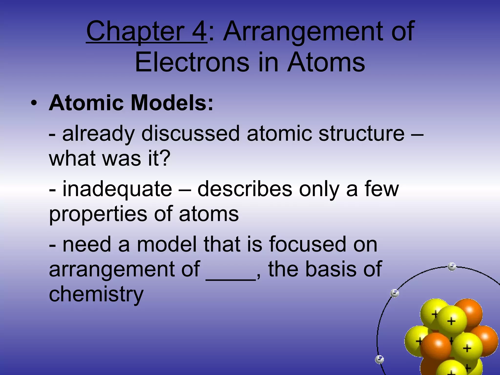 Chapter 4 electrons in atoms | PPT