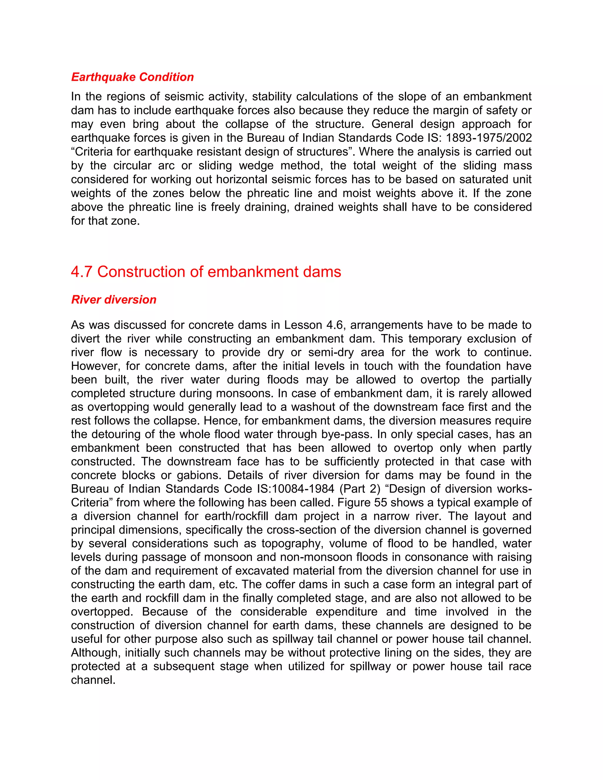 Chapter 4 embankment dams | PDF