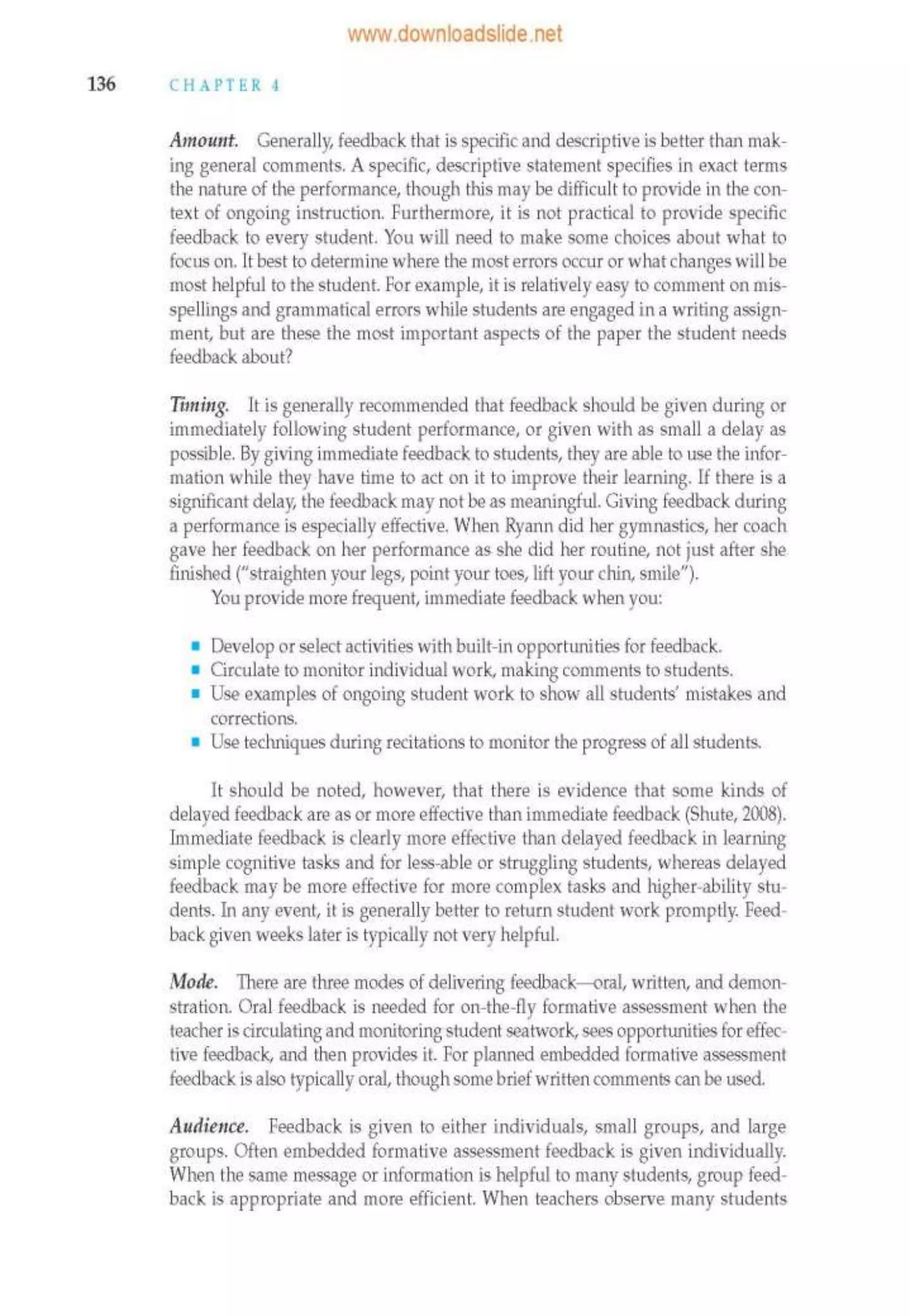 Chapter 4 embedded formative assessment | PPTX