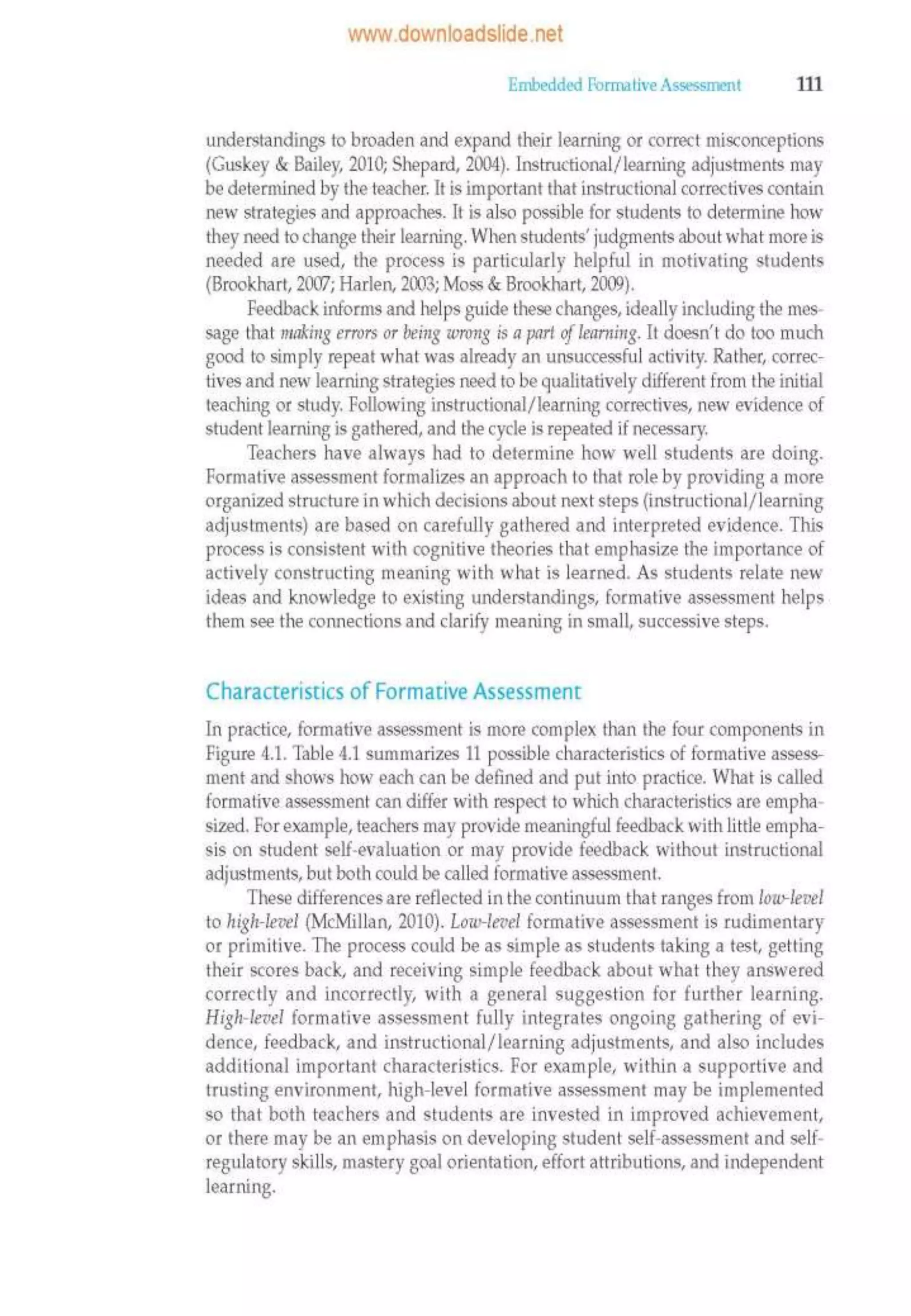 Chapter 4 embedded formative assessment | PPTX