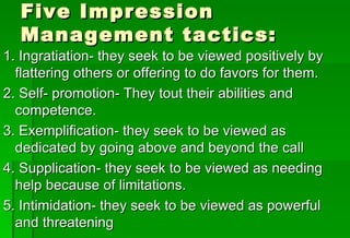 HBO Handout Chapter 4 (Perception, Attribution and Emotions) | PPT