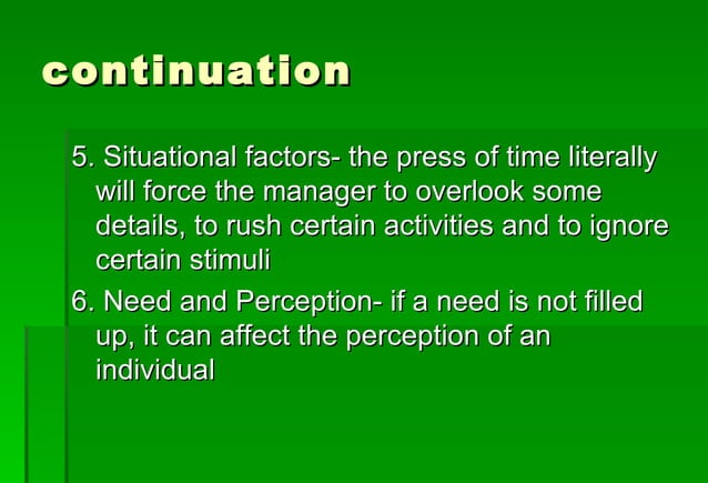 HBO Handout Chapter 4 (Perception, Attribution and Emotions) | PPT