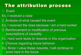 HBO Handout Chapter 4 (Perception, Attribution and Emotions) | PPT