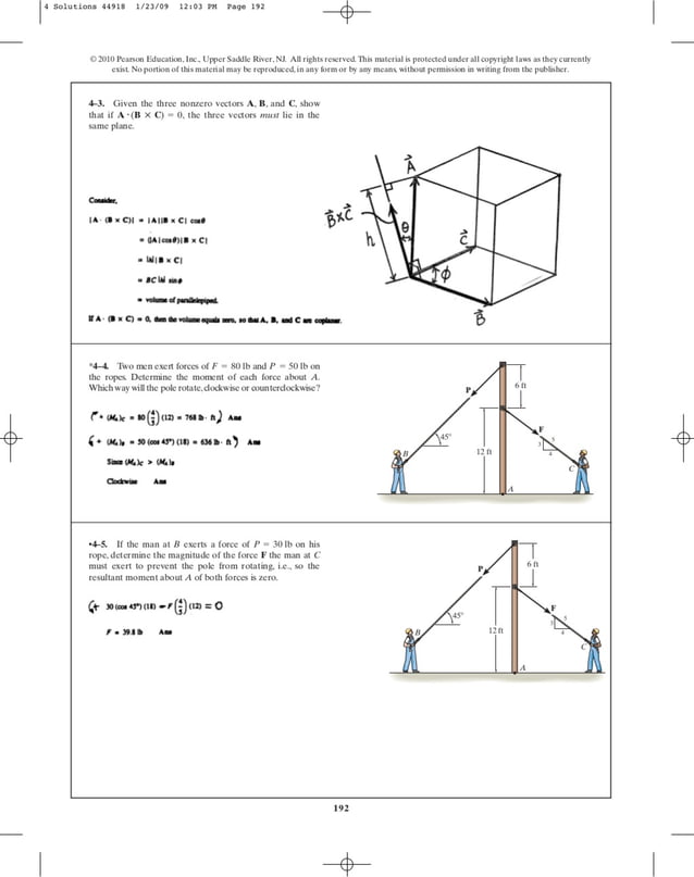 Chapter 4 engineering mechanics statics r c-hibbeler 12th edition ...