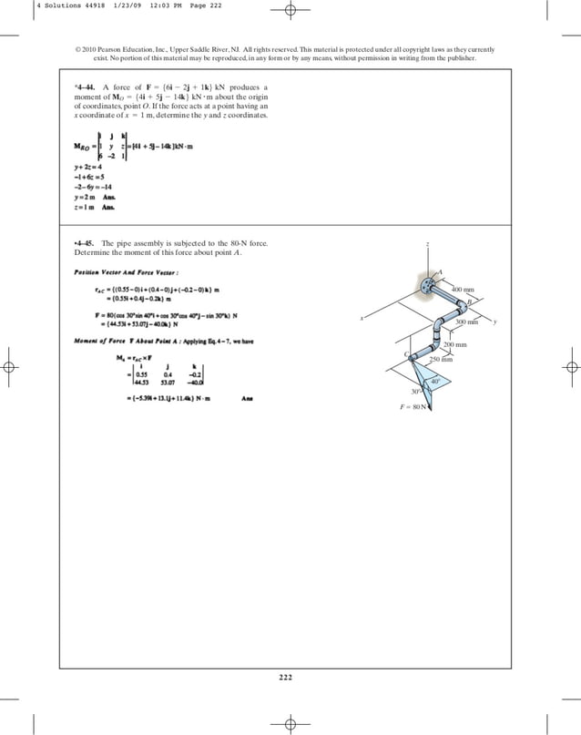 Chapter 4 engineering mechanics statics r c-hibbeler 12th edition solution pdf | PDF