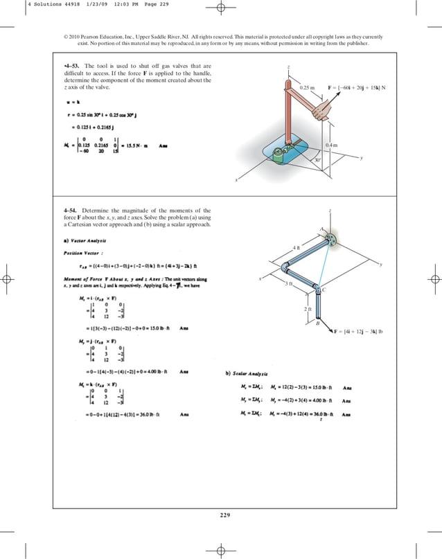 Chapter 4 engineering mechanics statics r c-hibbeler 12th edition ...