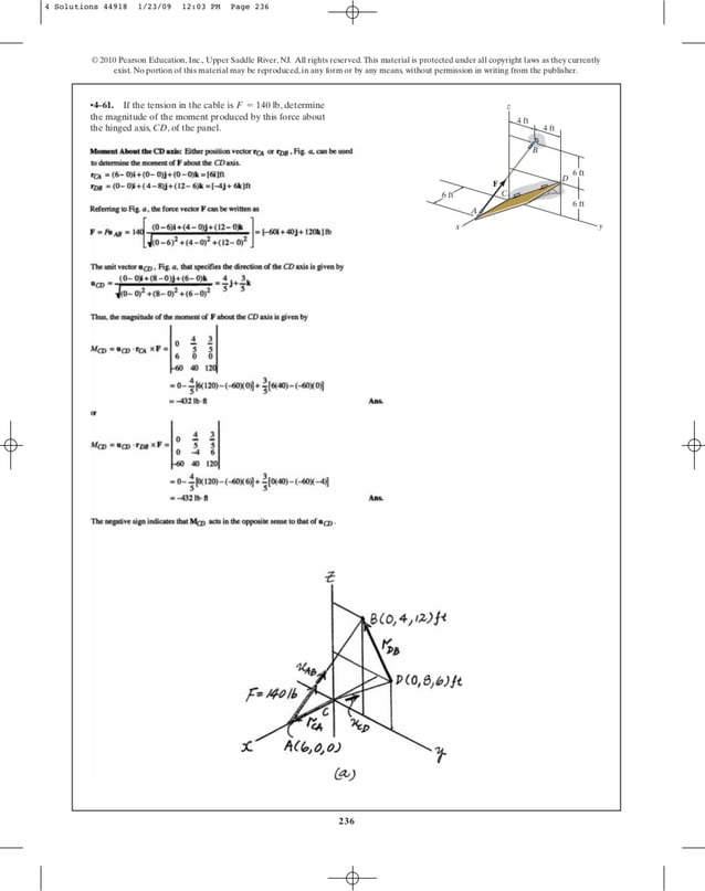 Chapter 4 engineering mechanics statics r c-hibbeler 12th edition solution pdf | PDF