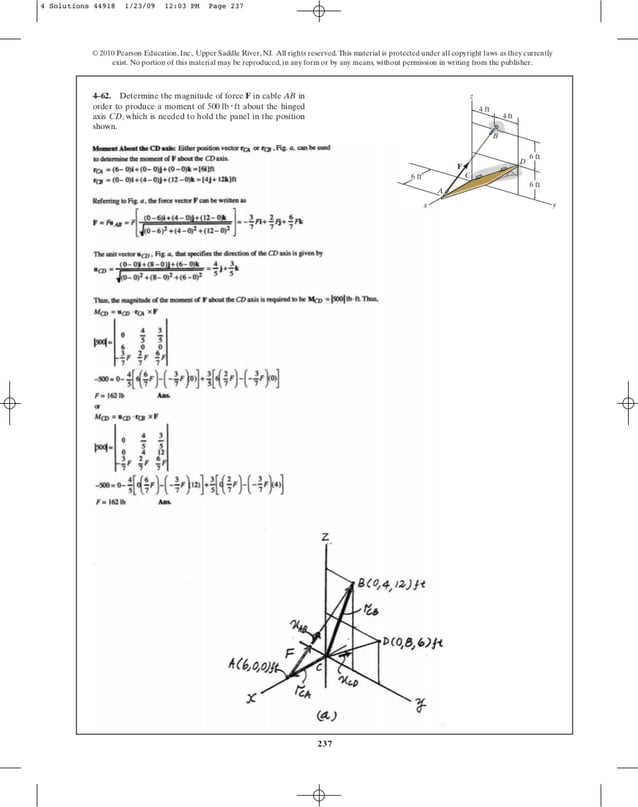 Chapter 4 engineering mechanics statics r c-hibbeler 12th edition solution pdf | PDF