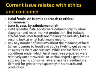 Chapter 4: Islamic Ethics in Consumerism | PPTX | Islam | Religion ...
