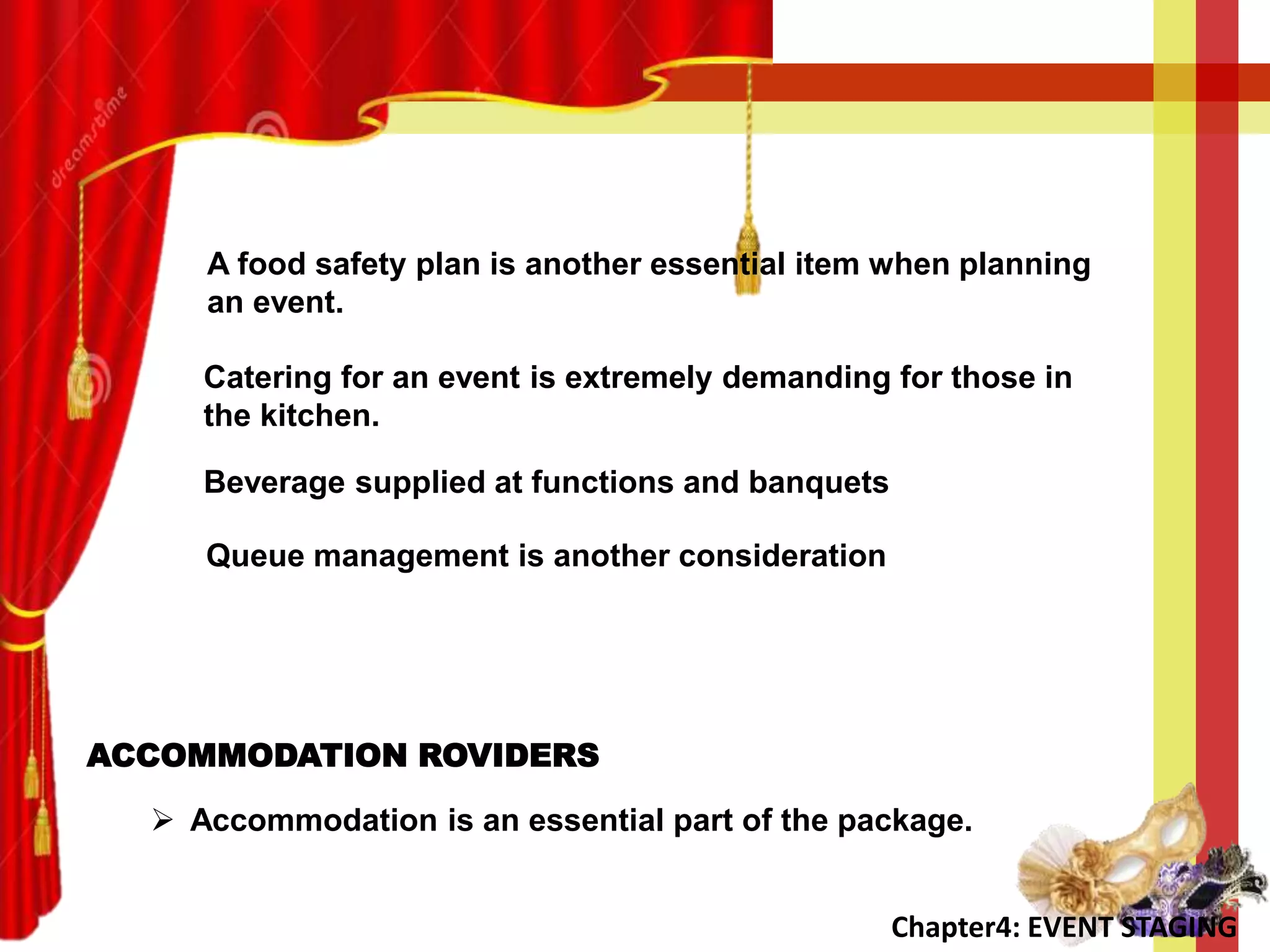 Chapter 4 Event Staging | PPTX
