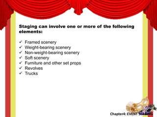Chapter 4 Event Staging | PPTX