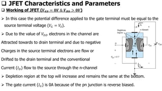 Field Effect Transistor of the known jfet | PPT