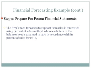 Chapter 4 financial forecasting and planning | PPT