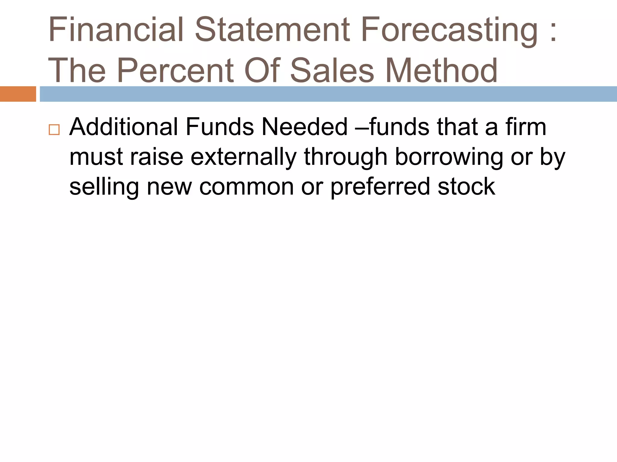 Chapter 4 financial planning and forecasting | PPTX