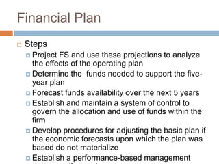Chapter 4 financial planning and forecasting | PPTX