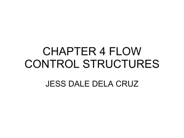 Chapter 4 flow control structures and arrays | PPT Chapter 4 flow control structures and arrays | PPT