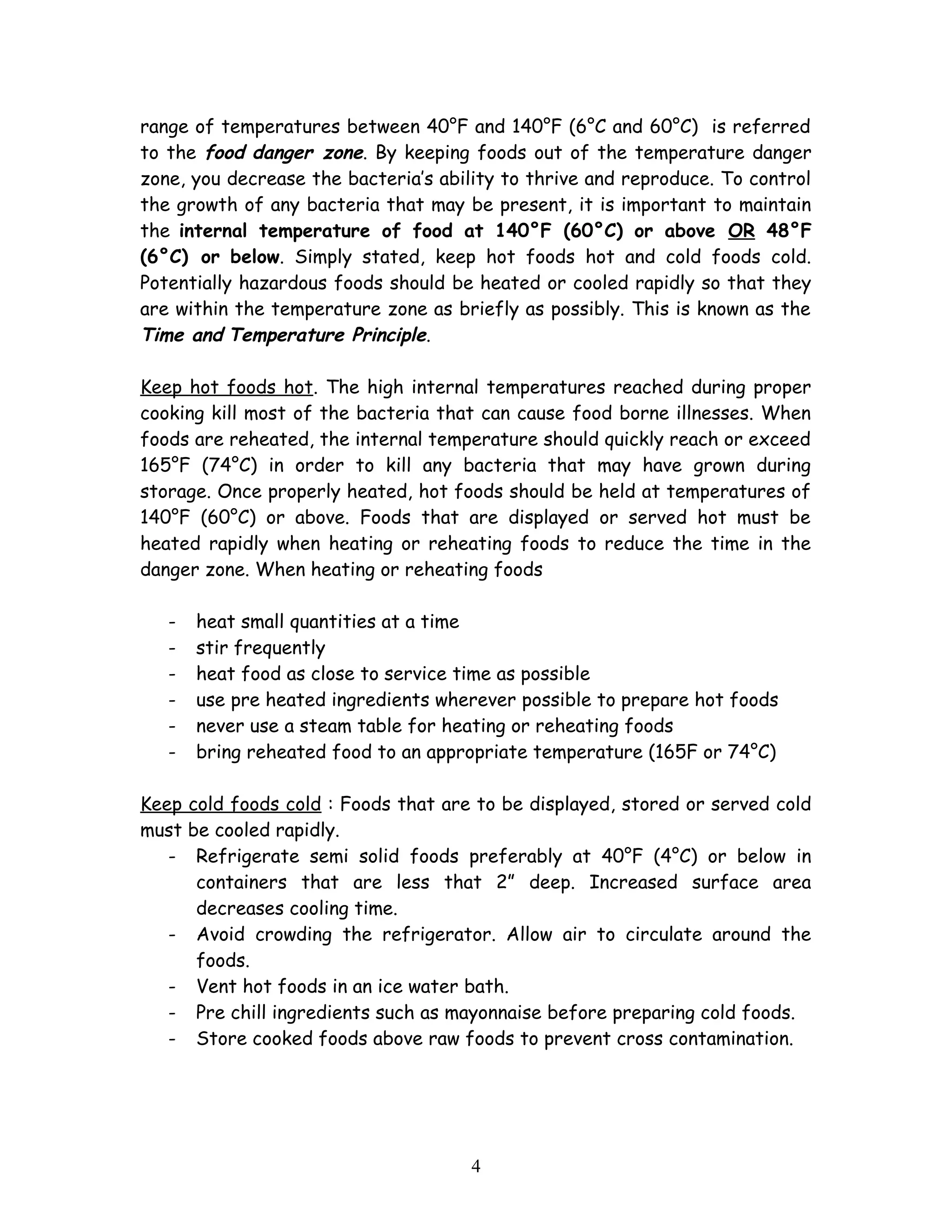 Chapter 4 food safety | DOC