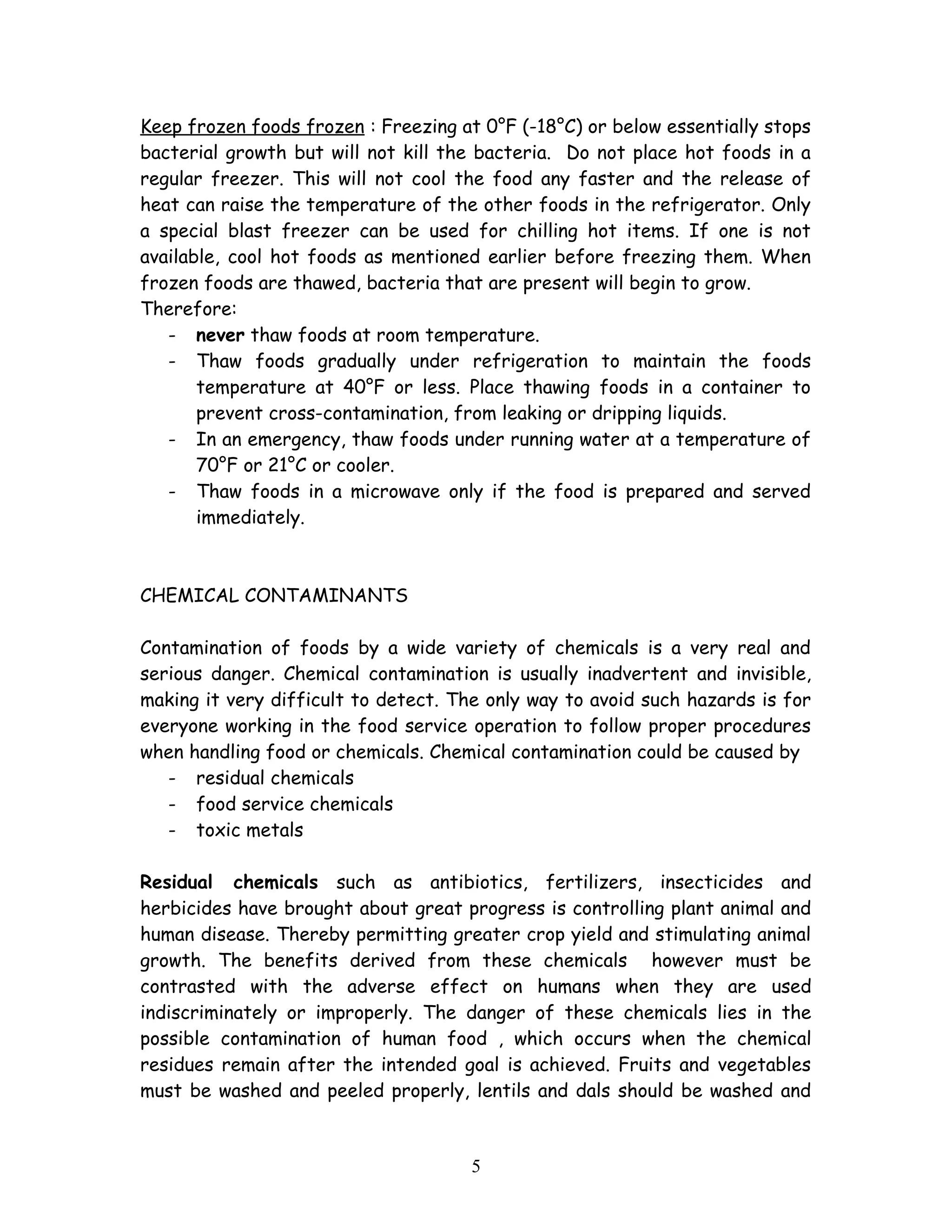 Chapter 4 food safety | DOC