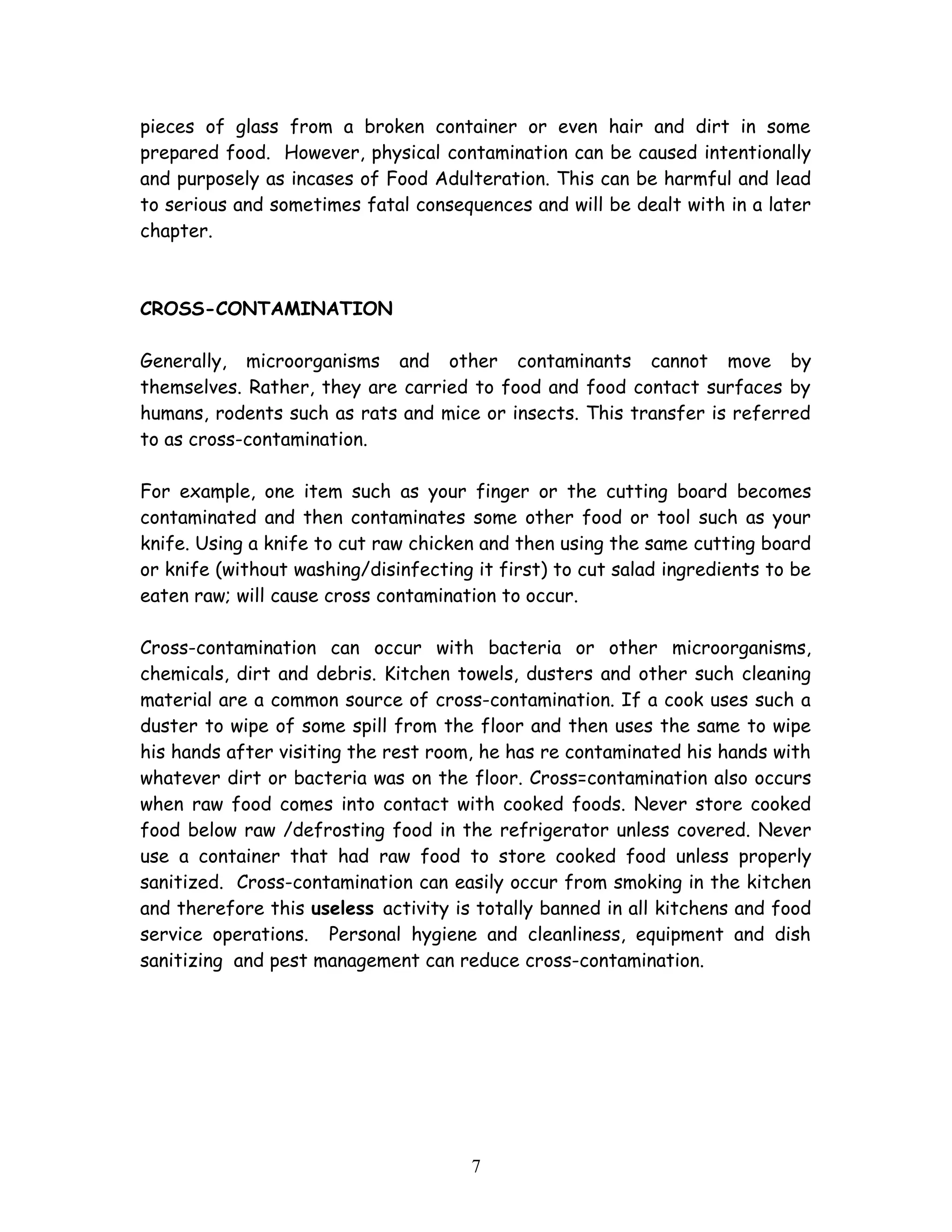 Chapter 4 food safety | DOC