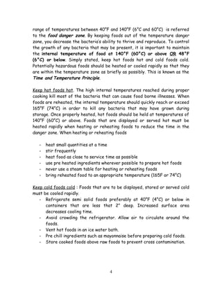 Chapter 4 food safety | DOC