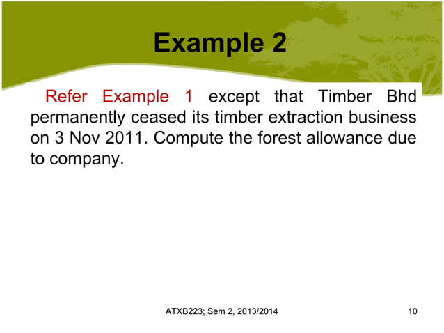 Chapter 4 forest allowance stds | PPT