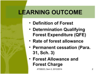 Chapter 4 forest allowance stds | PPT