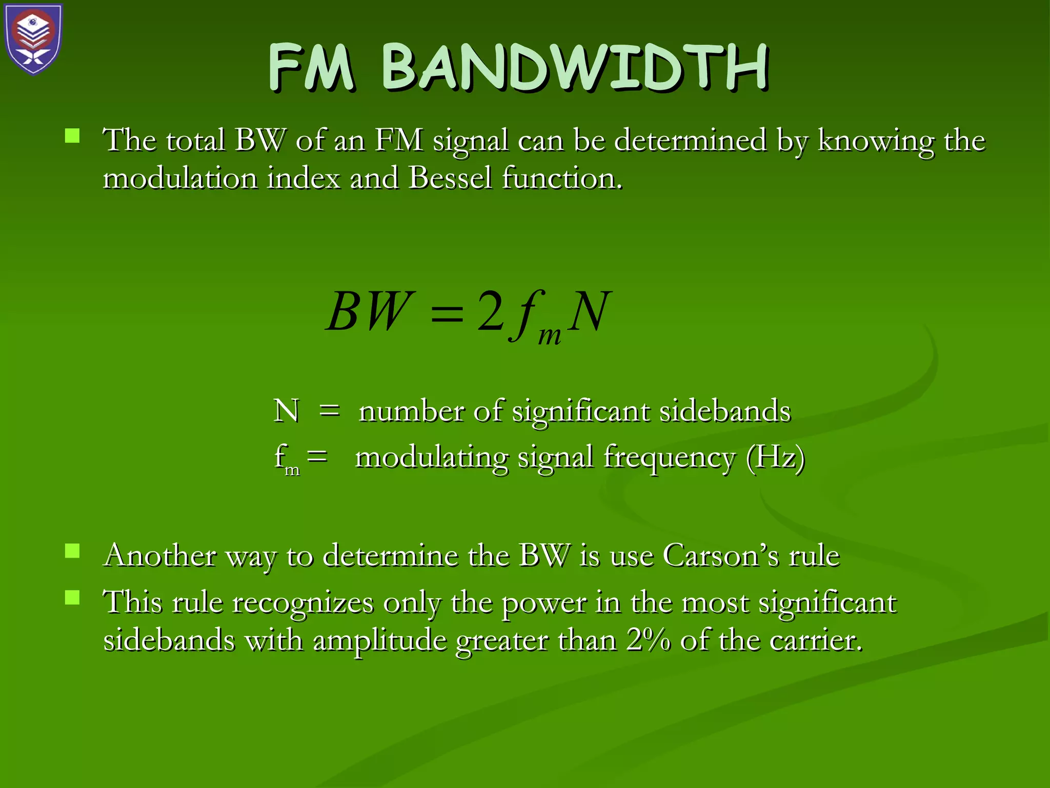 Chapter 4 frequency modulation | PPT