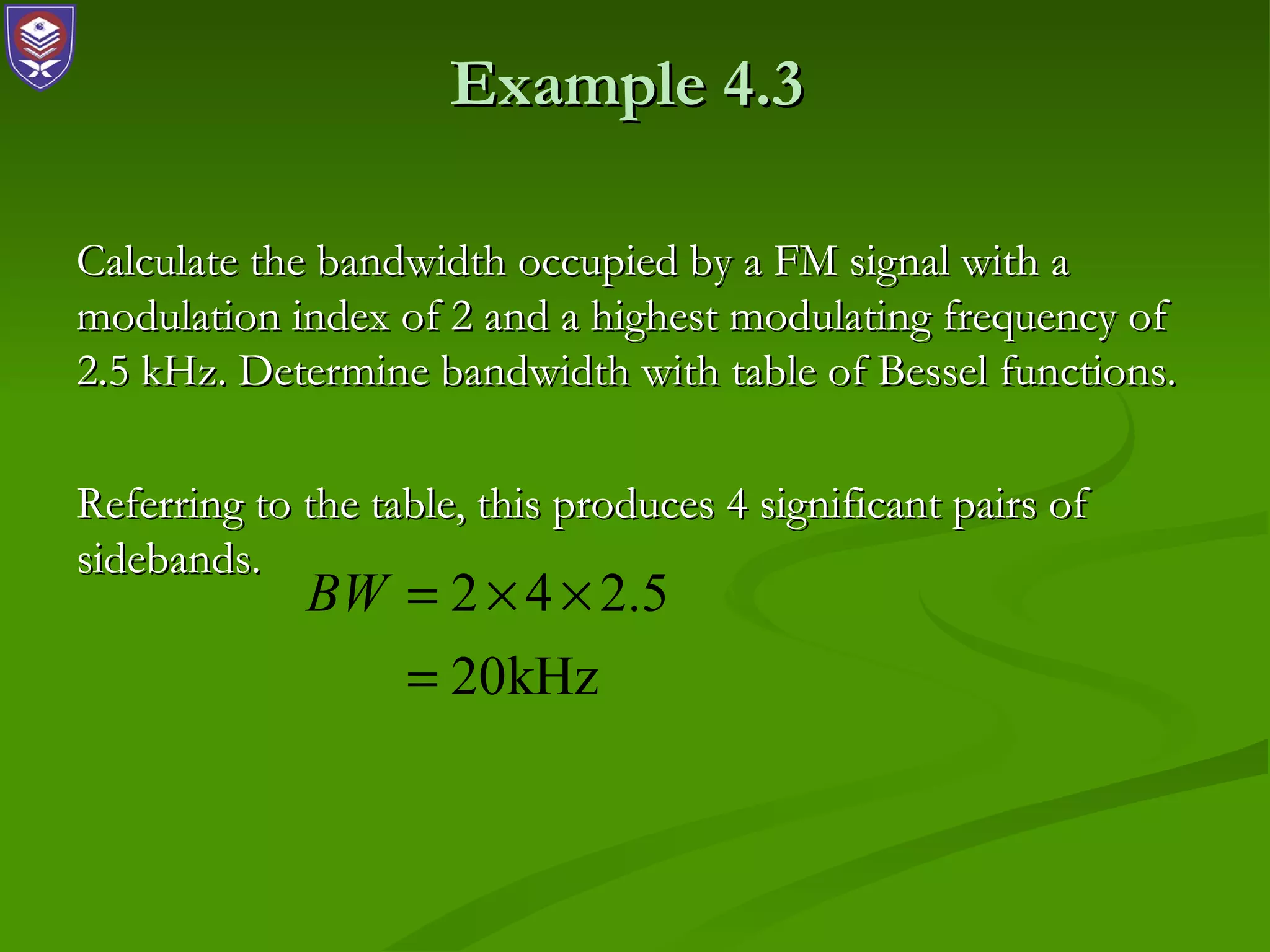 Chapter 4 frequency modulation | PPT