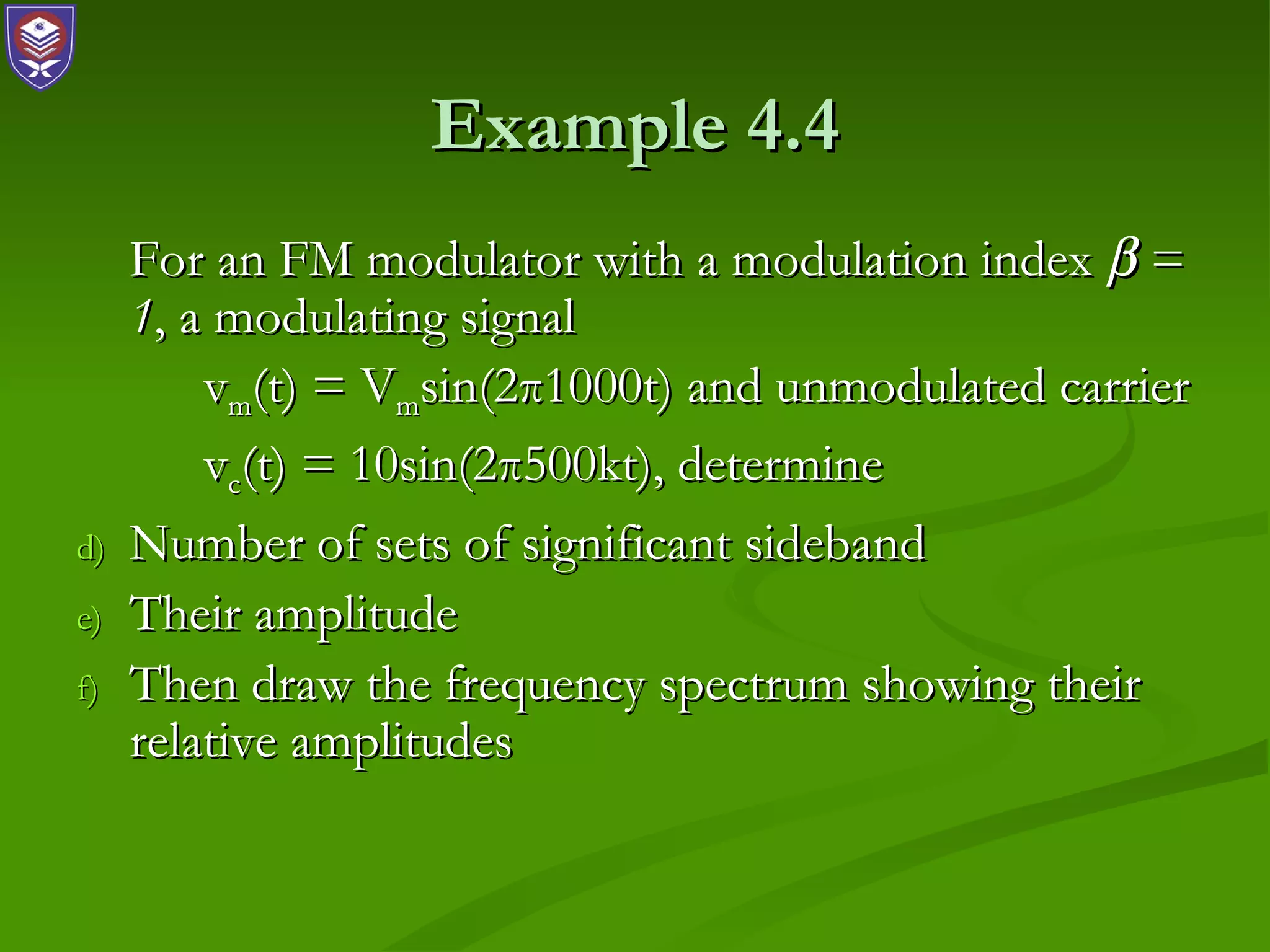 Chapter 4 frequency modulation | PPT