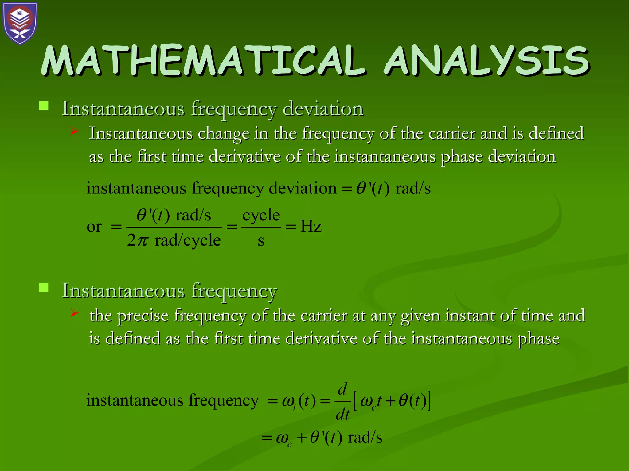 Chapter 4 frequency modulation | PPT | Dance and Electronic Music | Music