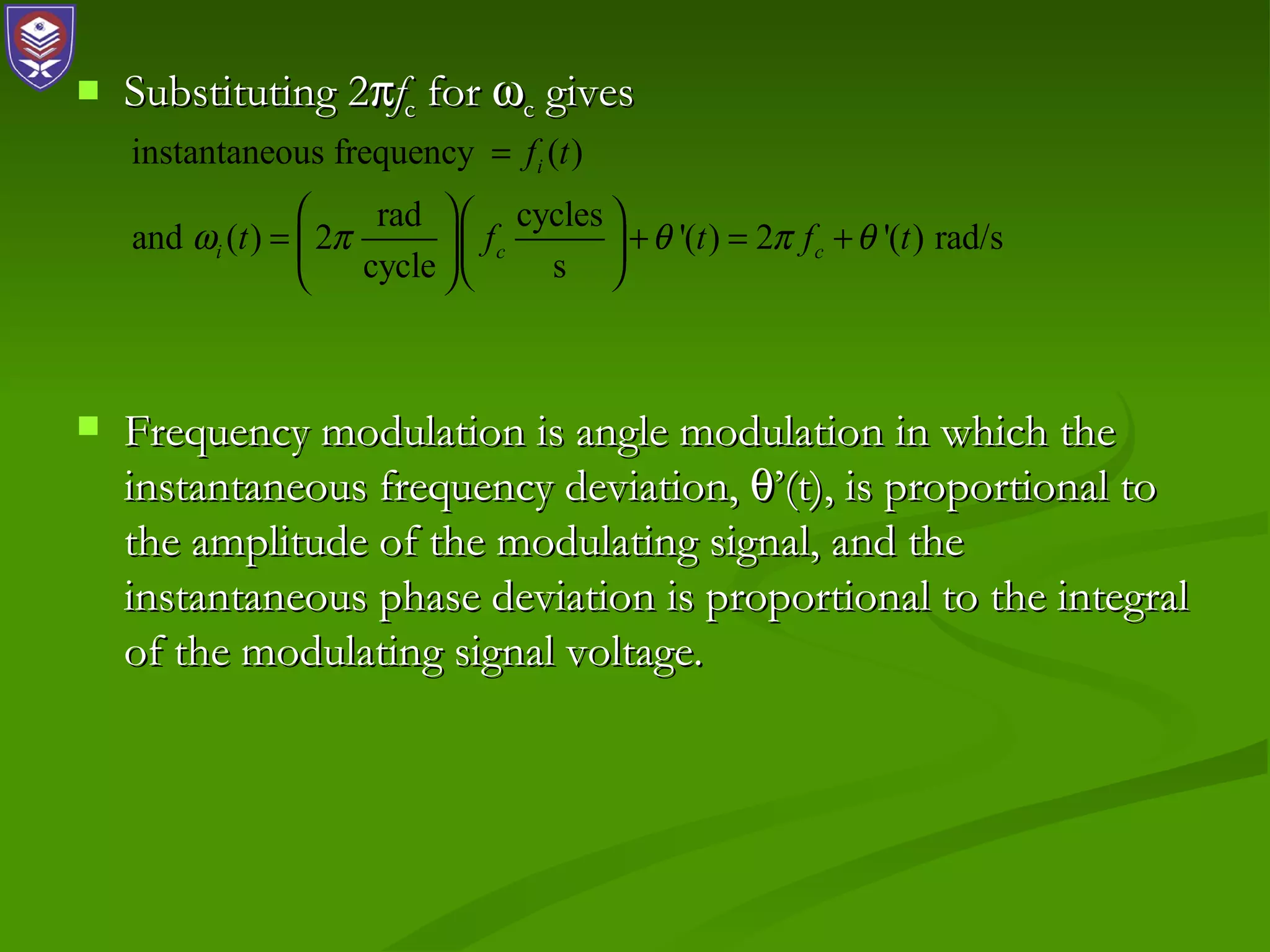 Chapter 4 frequency modulation | PPT | Dance and Electronic Music | Music