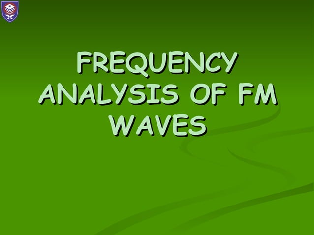 Chapter 4 frequency modulation | PPT | Dance and Electronic Music | Music