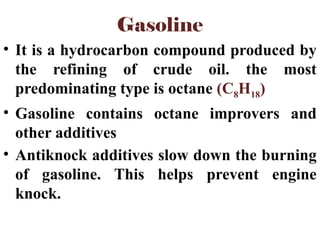 Chapter 4 fuels.pptIts talking about fuels we used | PPTX | Gasoline ...
