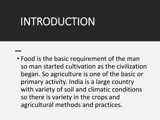 Chapter - 4, Agriculture, Geography, Social Science, Class 10 | PDF