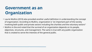 Chapter 4 Government Organization PA103 PUB-AD | PPTX