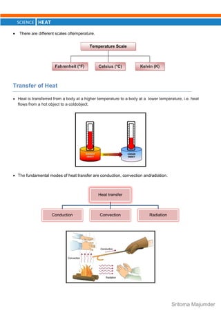 CBSE Grade 7 Science Physics Ch 4 Heat Notes | PDF
