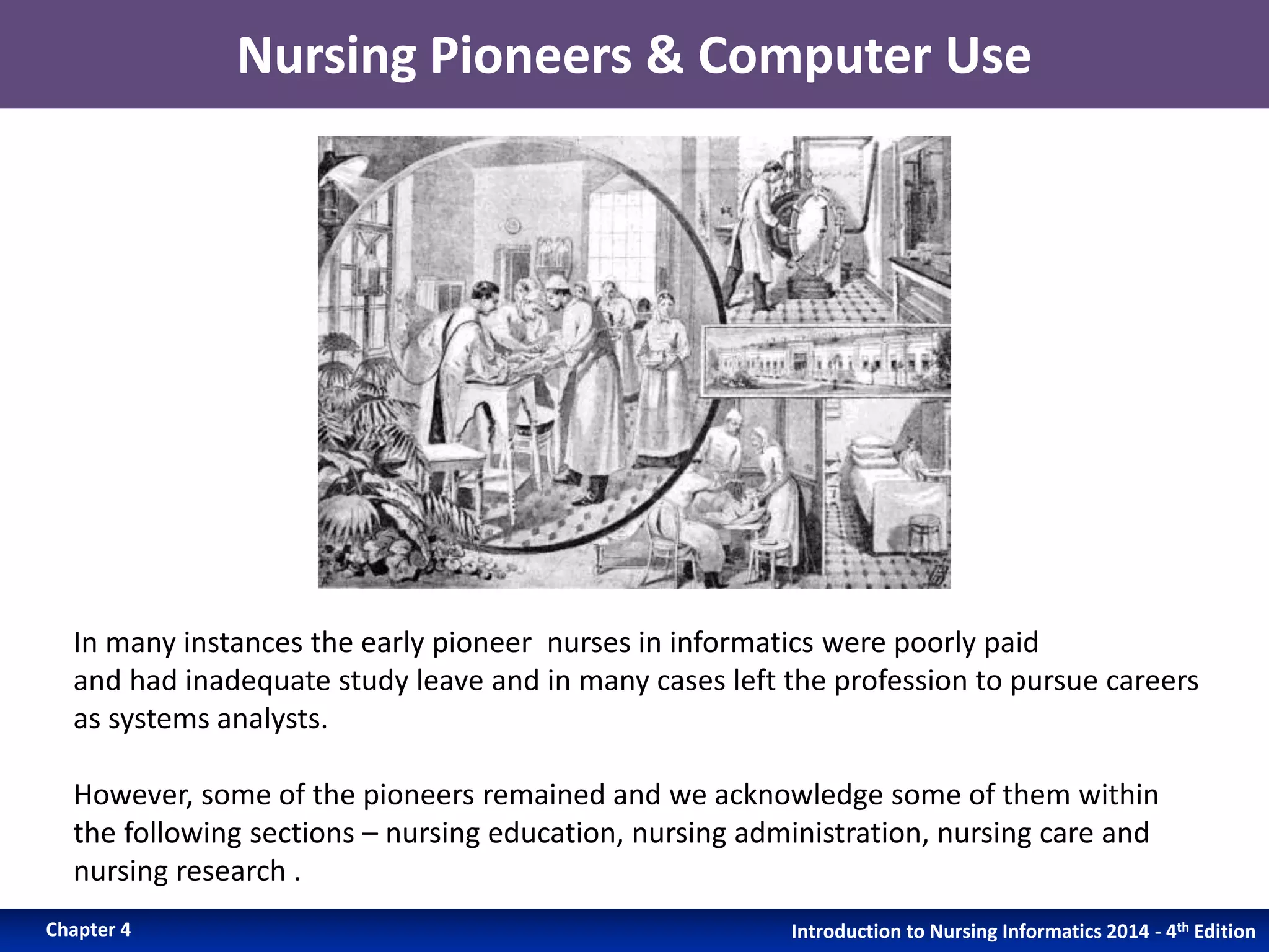 Introduction to Nursing Informatics (4th Ed) 2014 - Chapter 4 History ...