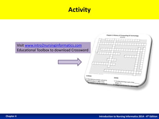 Introduction to Nursing Informatics (4th Ed) 2014 - Chapter 4 History of Computing and ...